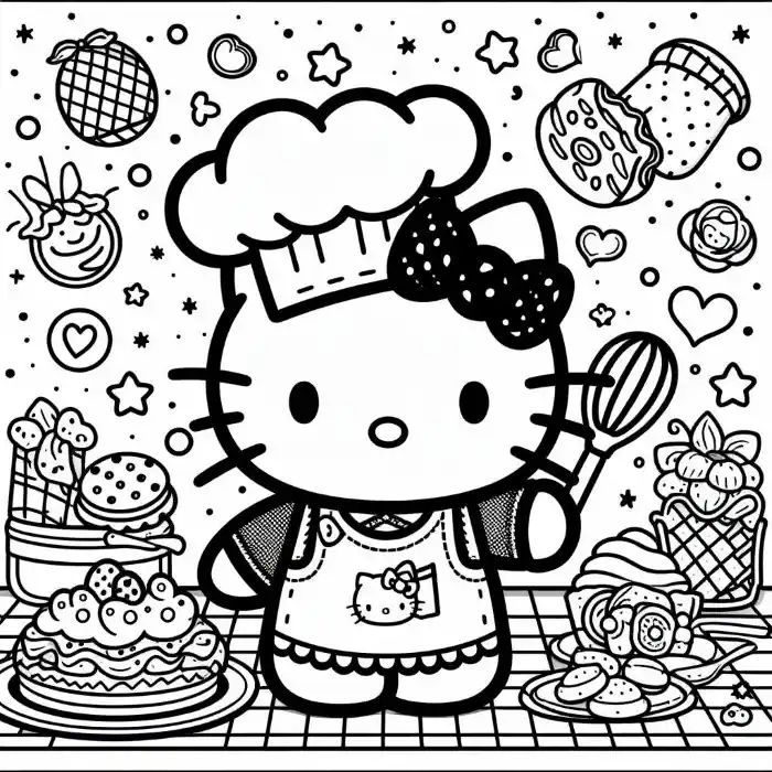 Dibujos Para Colorear De Hello Kitty🌱 Este Aplicativo é Maravilhoso Faça O Download E Divirta Se
